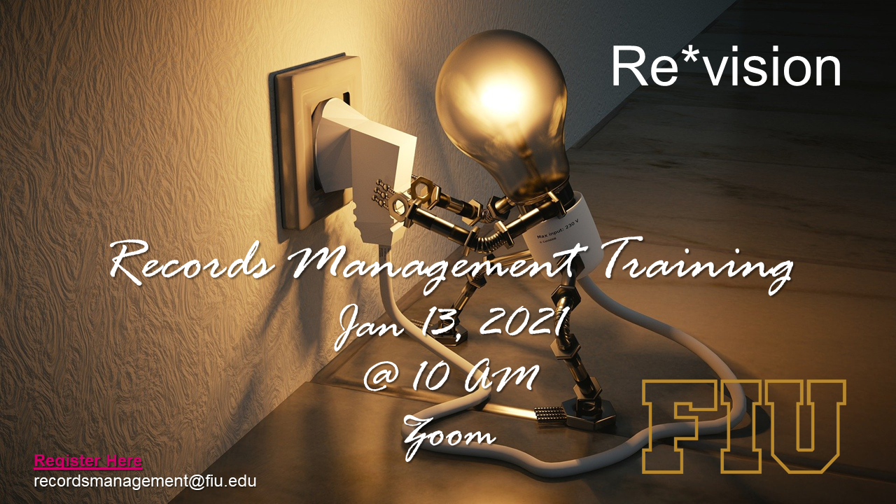 Training & Resources | FIU Records Management