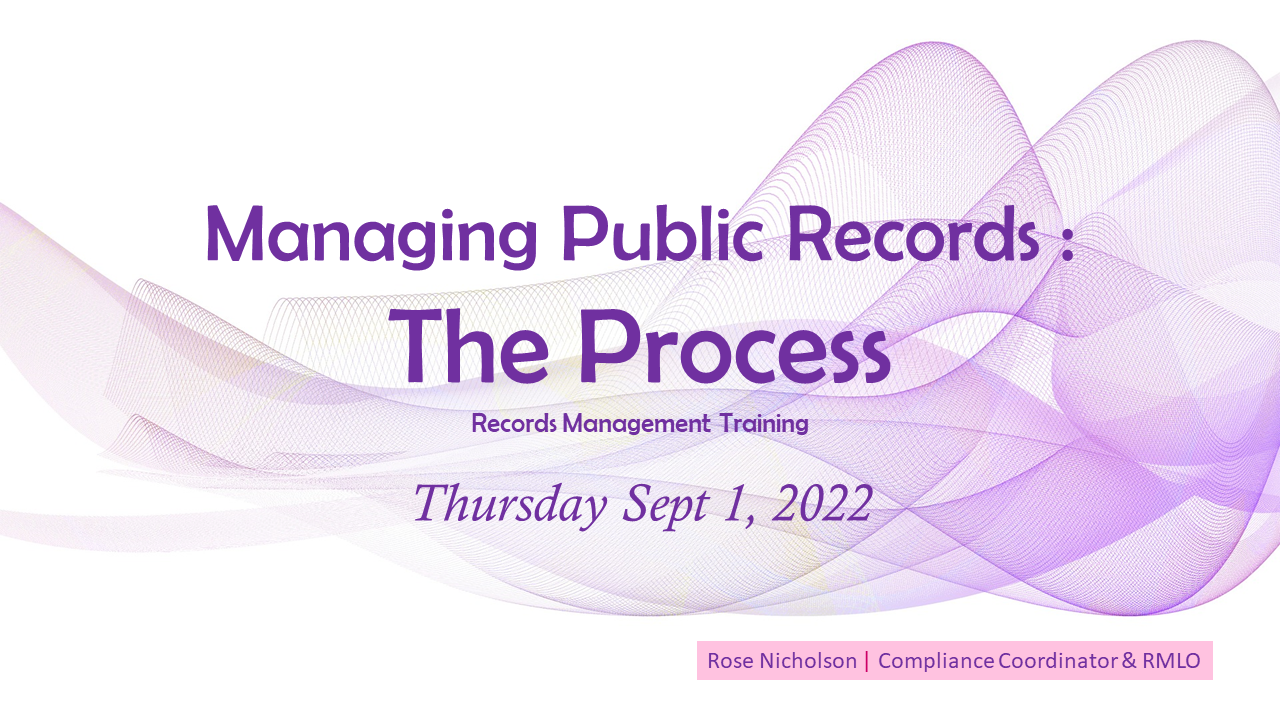 Training & Resources | FIU Records Management